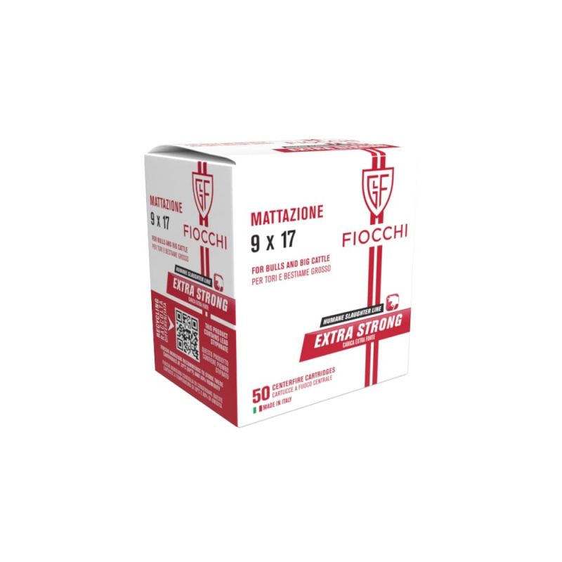 Capse rosii FIOCCHI pentru asomator animale, calibru 9*17mm - set 50 ...